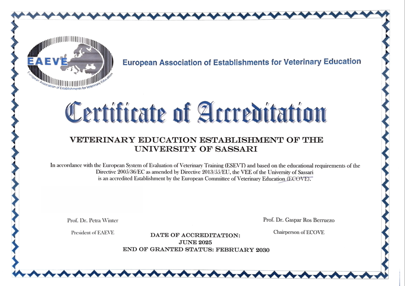 Accreditamento Europeo | Veterinary medicine
